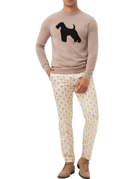 Mr Turk Weston Dog Graphic Sweater - Taupe