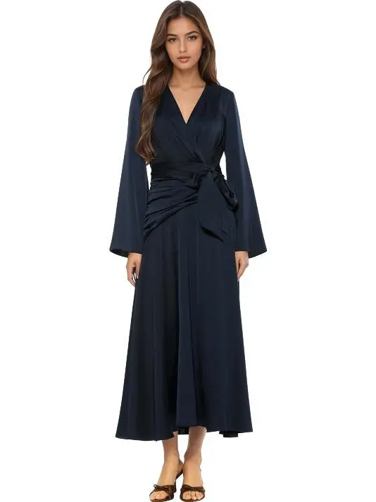 ALEXIA ADMOR Draped Maxi Dress - Navy