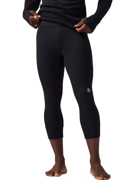 BACKCOUNTRY Cedars Rws Merino Midweight 3/4 Baselayer Bottom - Black