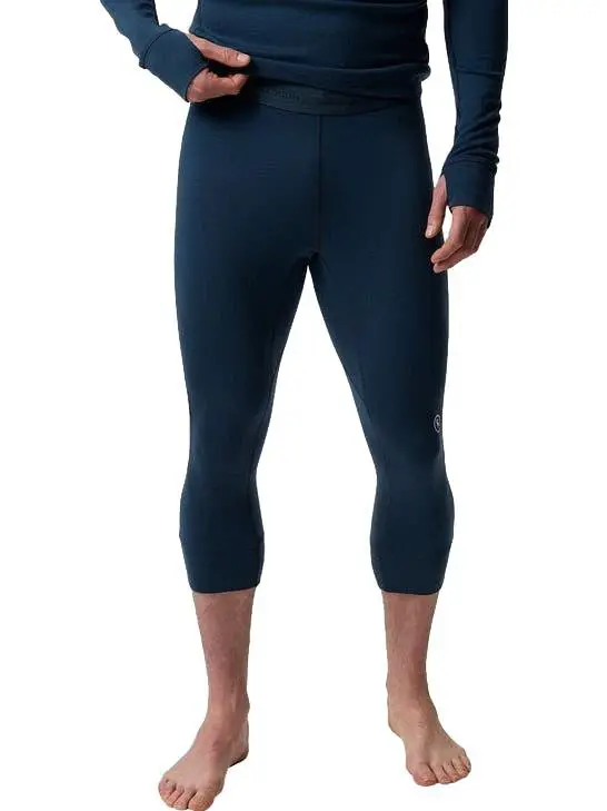 BACKCOUNTRY Cedars Rws Merino Midweight 3/4 Baselayer Bottom - Midnight Blue