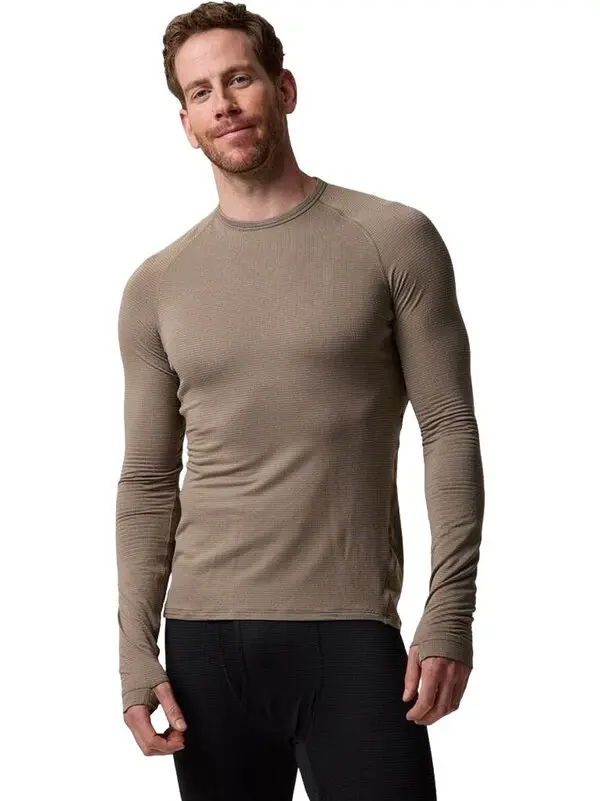 BACKCOUNTRY Pines Microgrid Ultra-lt Baselayer Crew Top - Fallen Rock