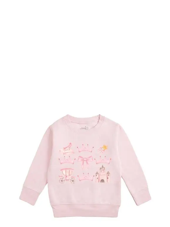 SWEET WINK Princess Cutie Sweatshirt - Ballet Pink