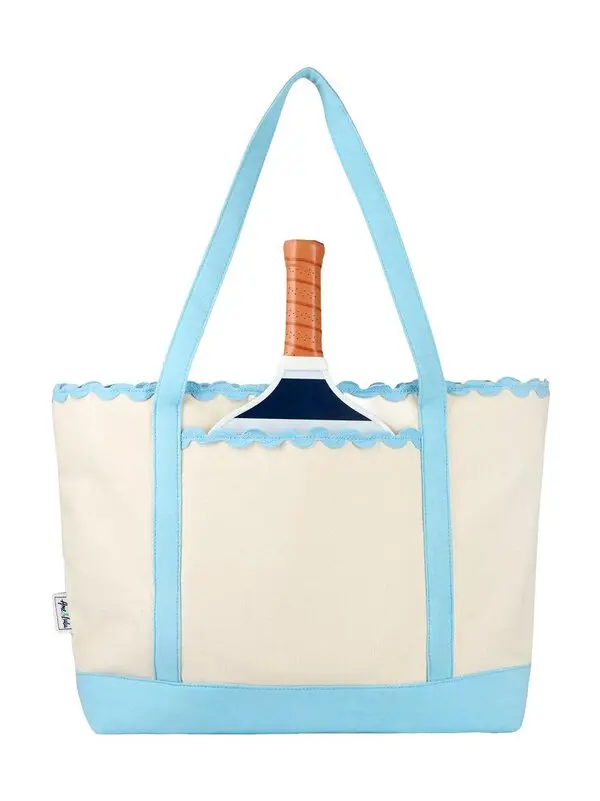 AME & LULU Court To Coast Tote - Light Blue