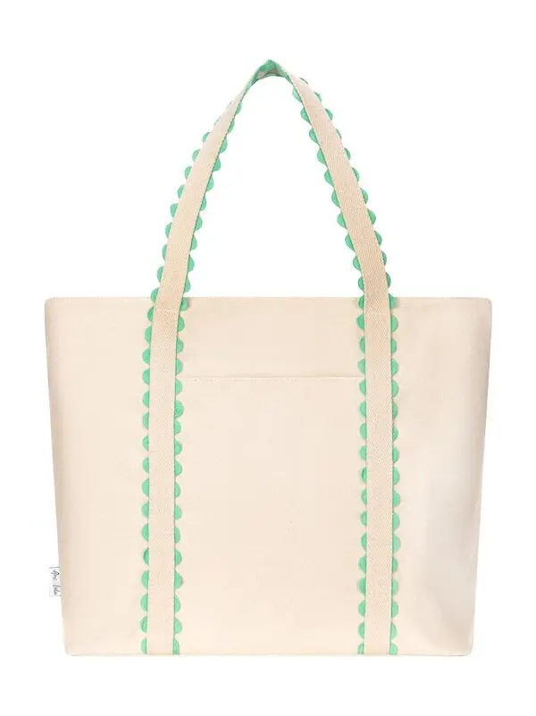 AME & LULU Nantucket Beach Tote - Mint
