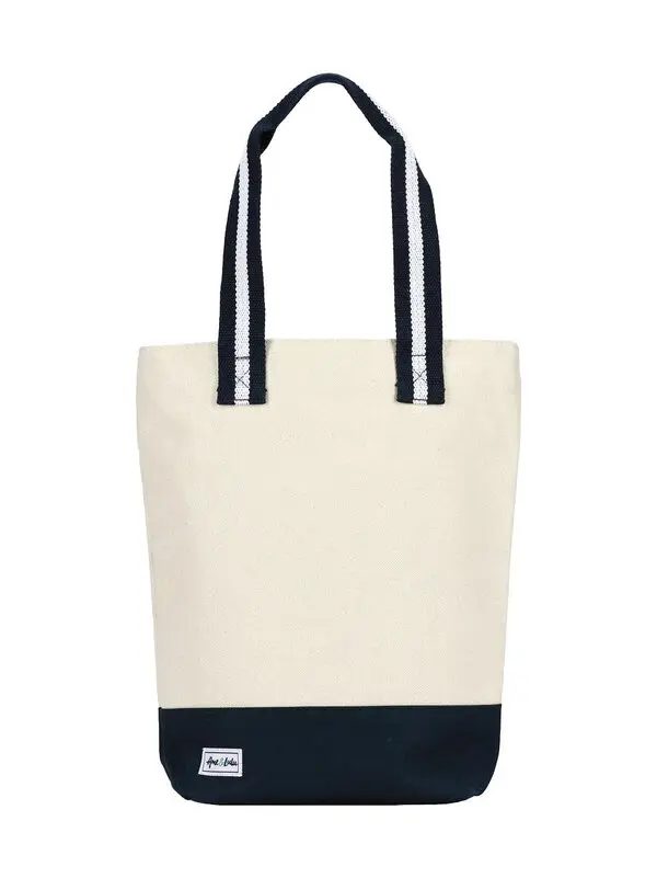 AME & LULU Hamptons Wine Tote - Blueberry