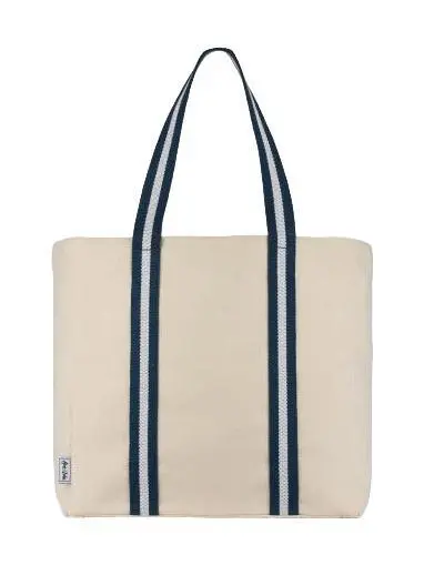 AME & LULU Hamptons Beach Tote - Blueberry