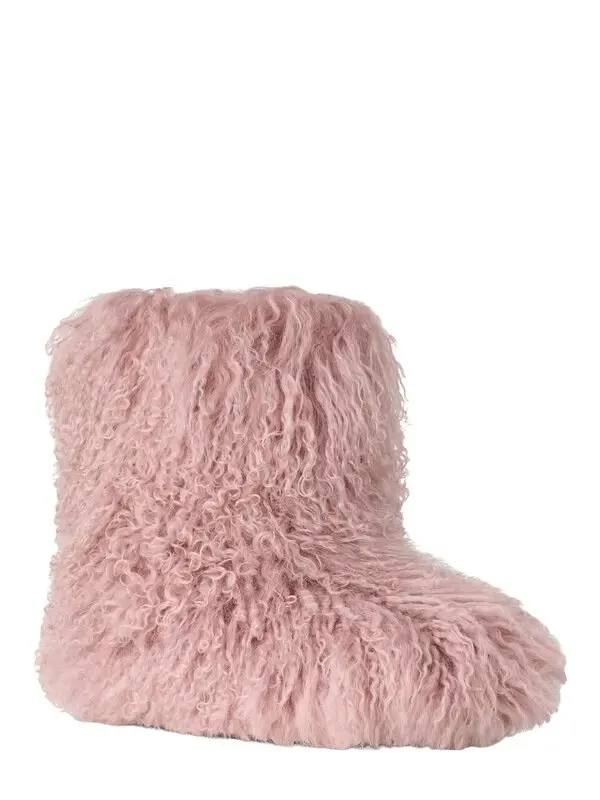 UGG Classic Short Fluff Momma Genuine Shearling Bootie - Fawn