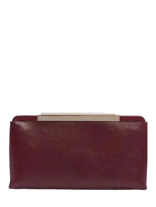 TOM FORD Grained Leather Clutch - 1r008 Ruby Red