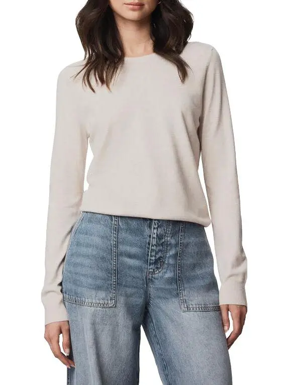 Splendid Rosanna Crewneck Sweater - Pale Oak White Heather
