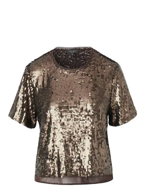Rag & Bone Sequin Embellished T-shirt - Coffee