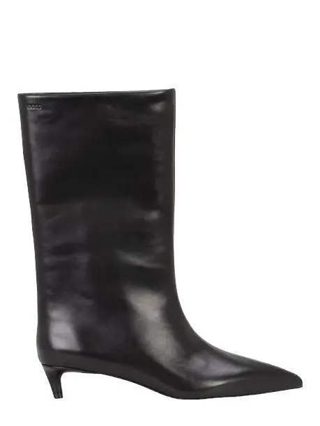 BOSS Gracey Kitten Heel Boot - Black