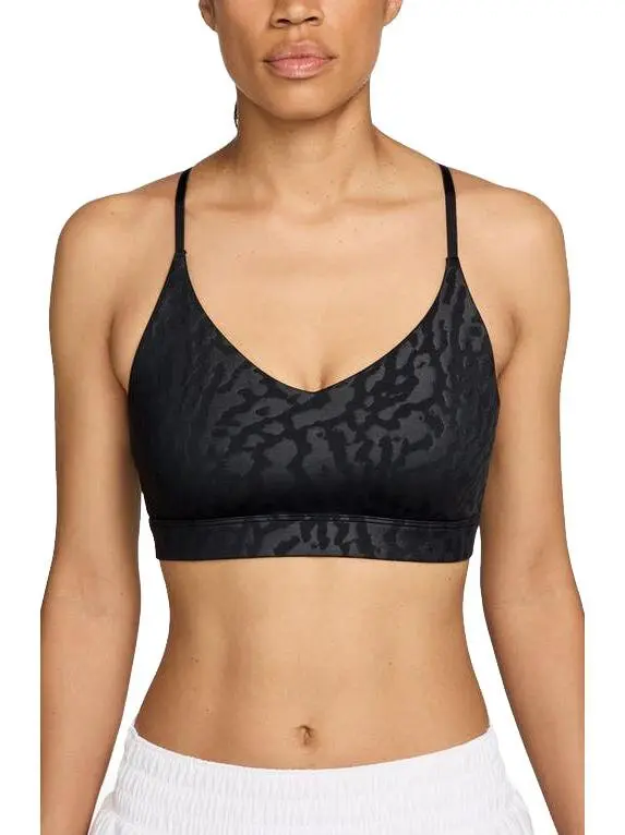 Nike Dri-fit Racerback Sports Bra - Black/dark Grey