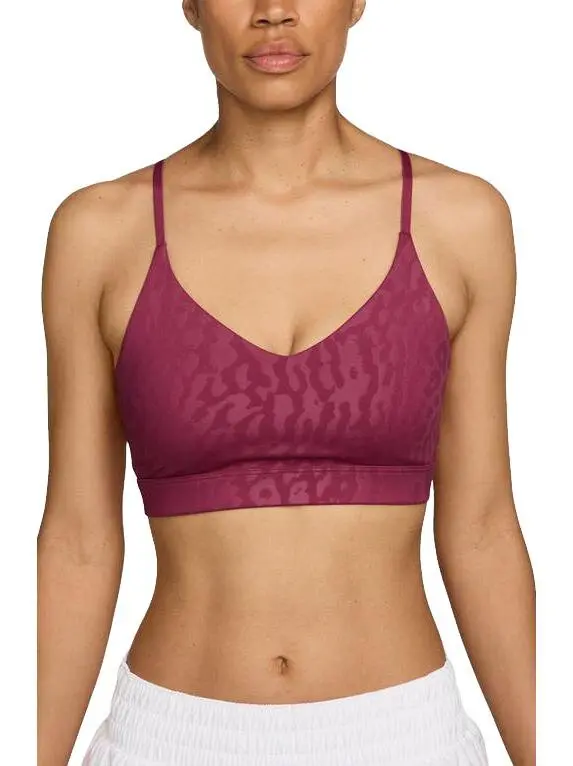 Nike Dri-fit Racerback Sports Bra - Sweet Beet/rush Maroon
