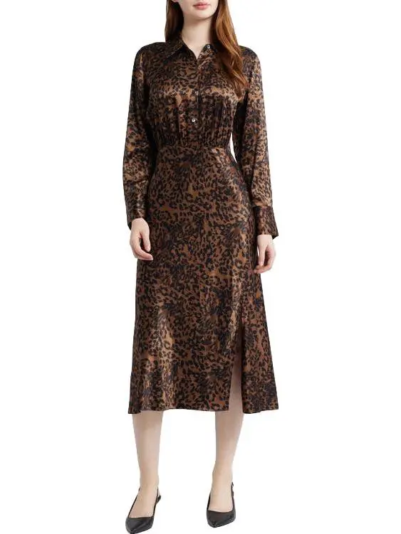Rails Jazlyn Leopard Shirtdress - Ginger Spotted