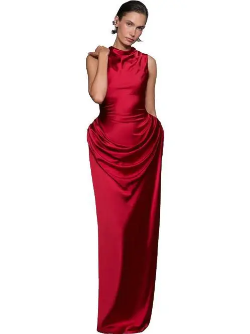 ET OCHS Genevieve Gown - Lipstick Red