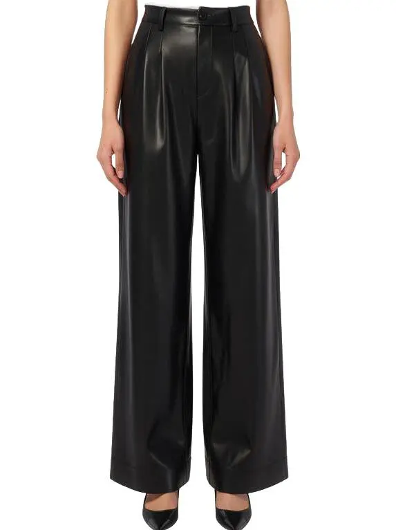 Cami Nyc Andorra High-waist Faux Leather Pants - Black