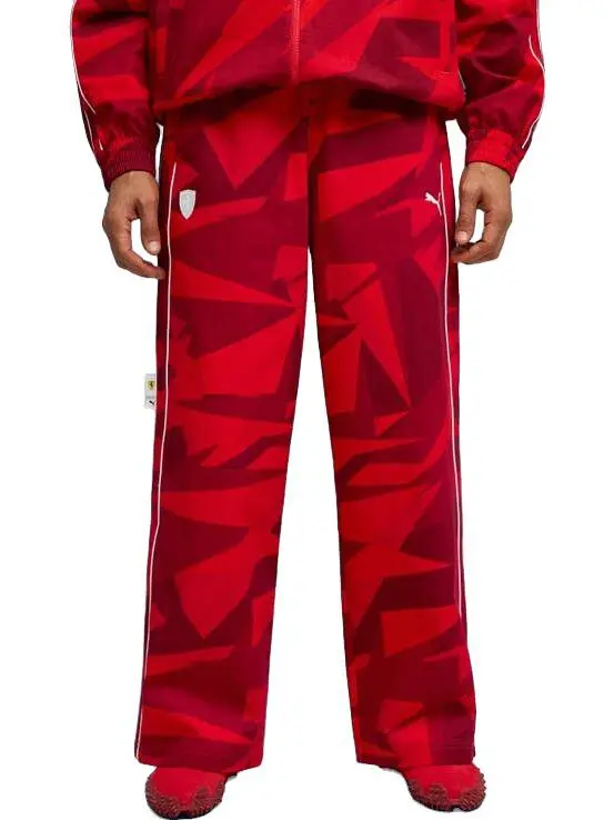 PUMA X Ferrari 20 Years Of Red Twill Pants - Rosso Corsa