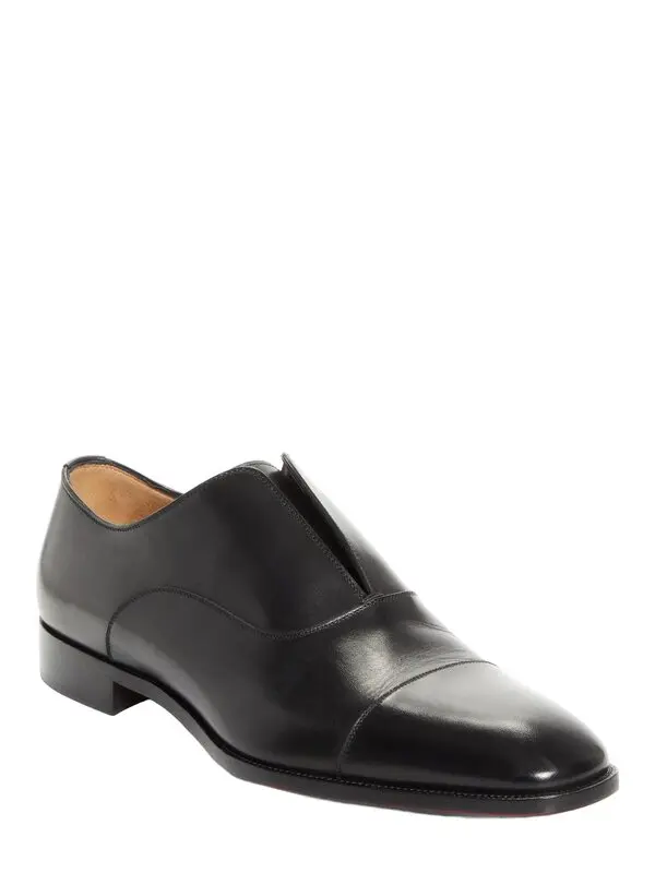 CHRISTIAN LOUBOUTIN Alpha Cap Toe Slip-on - Black