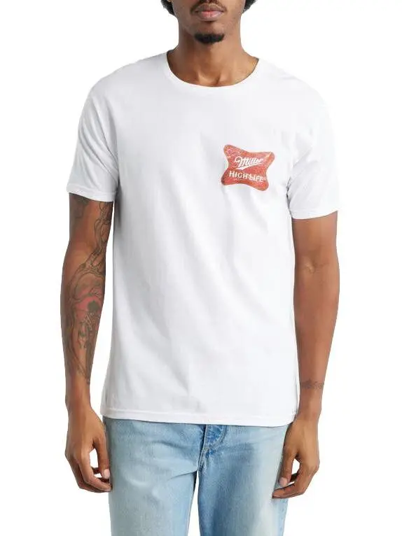 THE FORECAST AGENCY Miller High Life Graphic T-shirt - White
