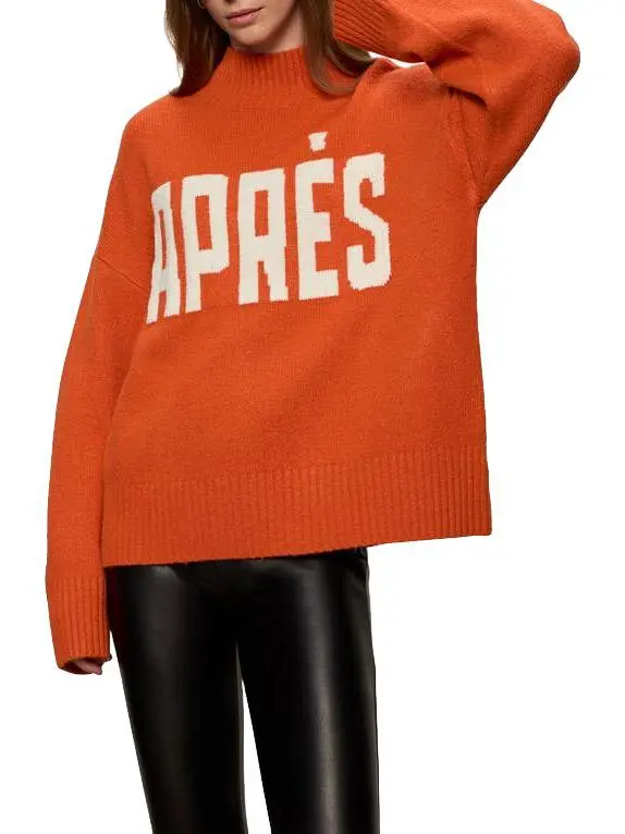 Sanctuary Aprés Sweater - Ski Orange