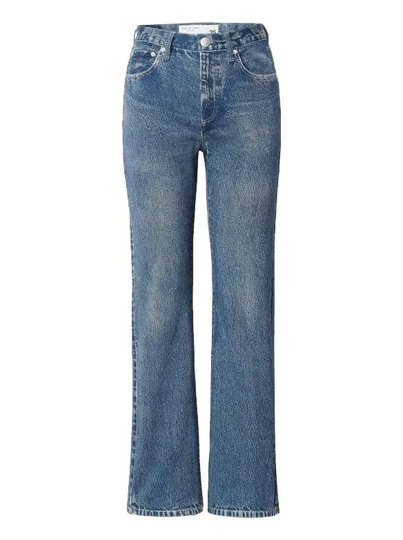 Rag & Bone Miramar Terry Shea Relaxed Straight-leg Jeans - Almeda