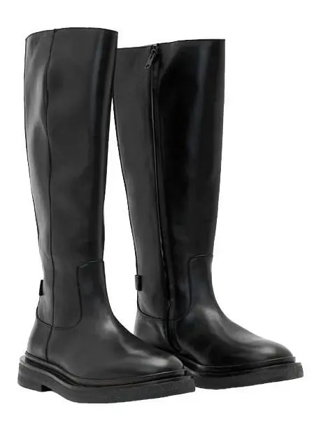 ALLSAINTS Escher Rider Knee High Boot - Black