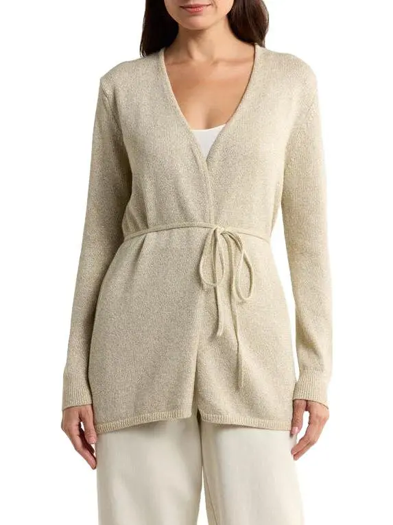 Tommy Bahama Solstice Bay Belted Cardigan - Soft Gold