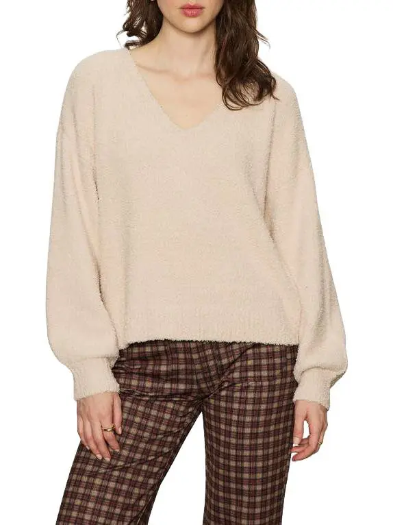 Sanctuary Teddy Shine Sweater - Light Oat Beige