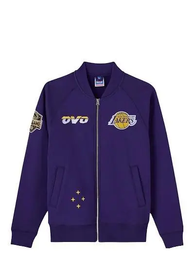 OVO Nba Los Angeles Lakers Fleece Jacket - Purple