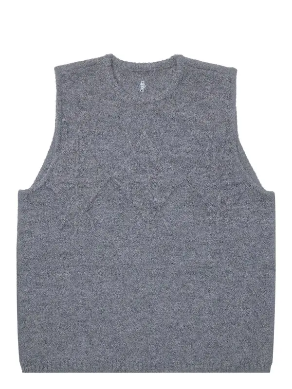 ADER ERROR Cable Knit Sleeveless Sweater - Grey