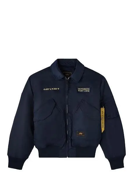 OVO Alpha Industries Cw 45/p Bomber Jacket - Replica Blue