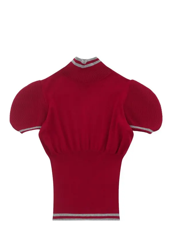 KIKO KOSTADINOV Simone Knit Top - Red