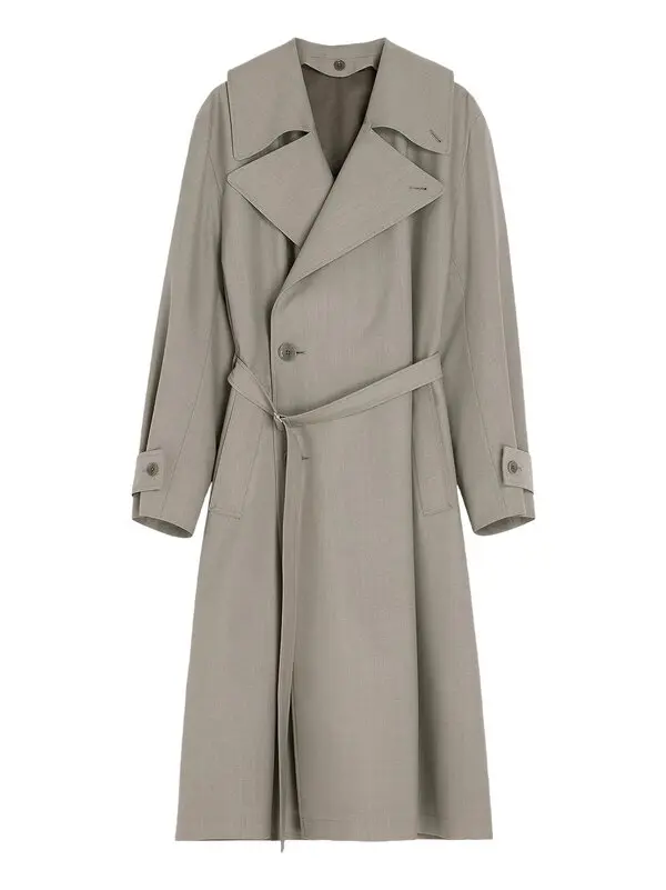 LEMAIRE Trench Coat With Detachable Lining - Tan