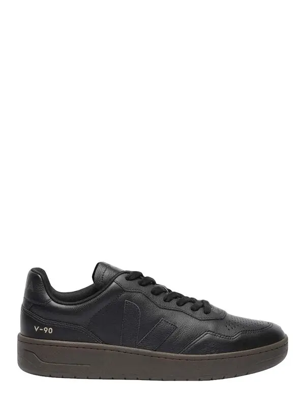 VEJA V-90 O.t. Leather Sneakers - Full Eagle Black