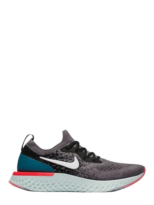 Nike Epic React Flyknit Sneakers - Gunsmoke/black/geode Teal