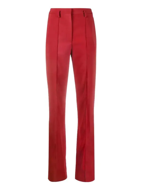 Patrizia Pepe Essential Crepe Tailored Trousers - Red