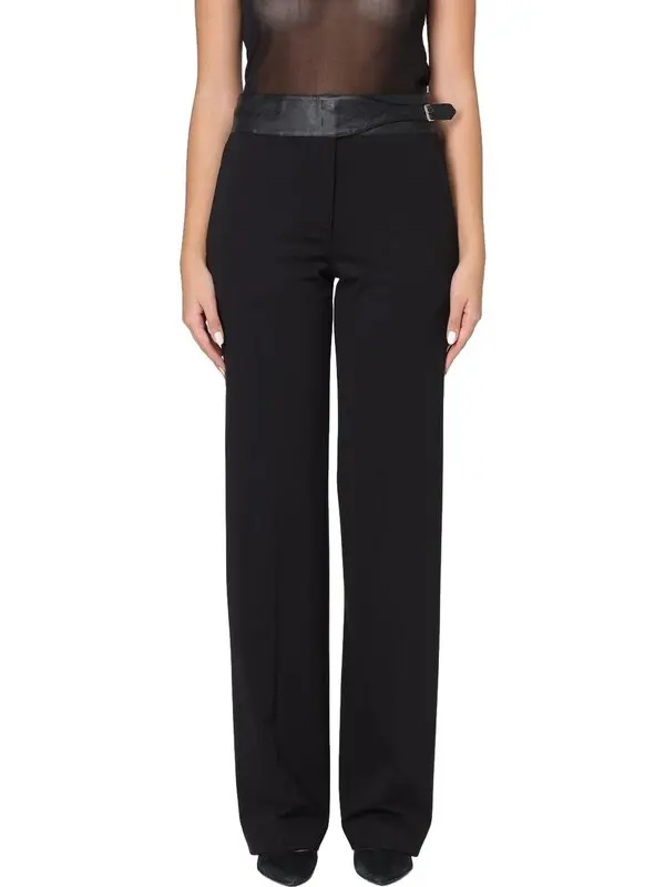 Liviana Conti Straight Leg Trousers - Black