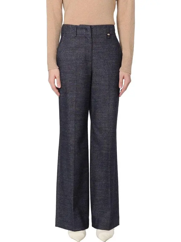 Lorena Antoniazzi Tailored Wide Leg Pants - Blue