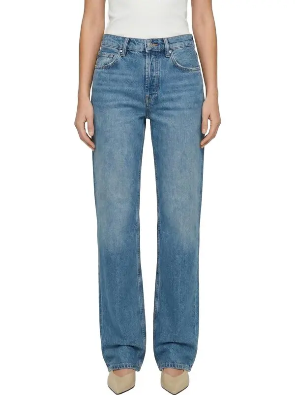 ANINE BING Straight Leg Jeans - Blue