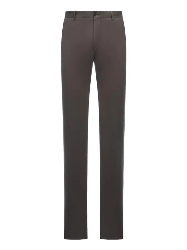 Incotex Straight Leg Trousers - Brown