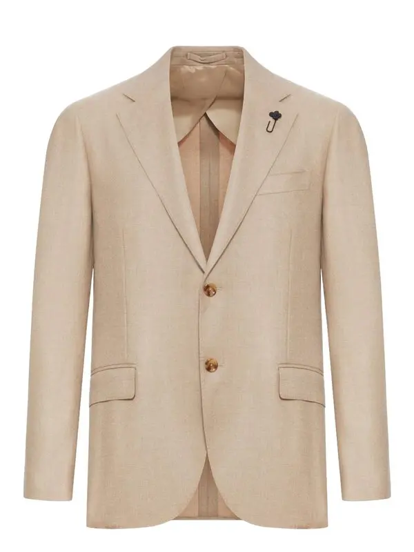 LARDINI Tailored Jacket - Nude