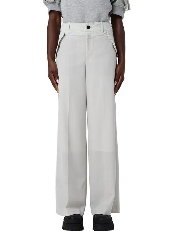 Sacai Wide-leg Tailored Trousers - Beige