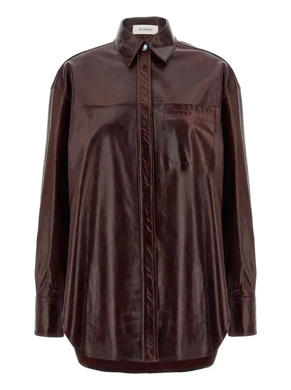 Sportmax Button-down Shirt - Burgundy