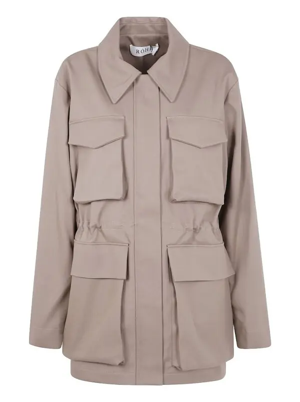 RÓHE Collared Jacket - Beige