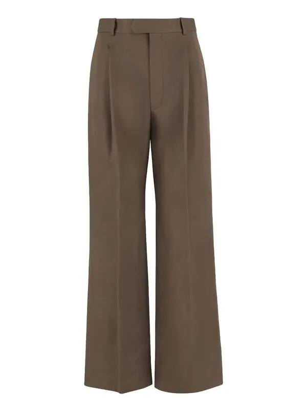 Carven Wide Leg Trousers - Kaki