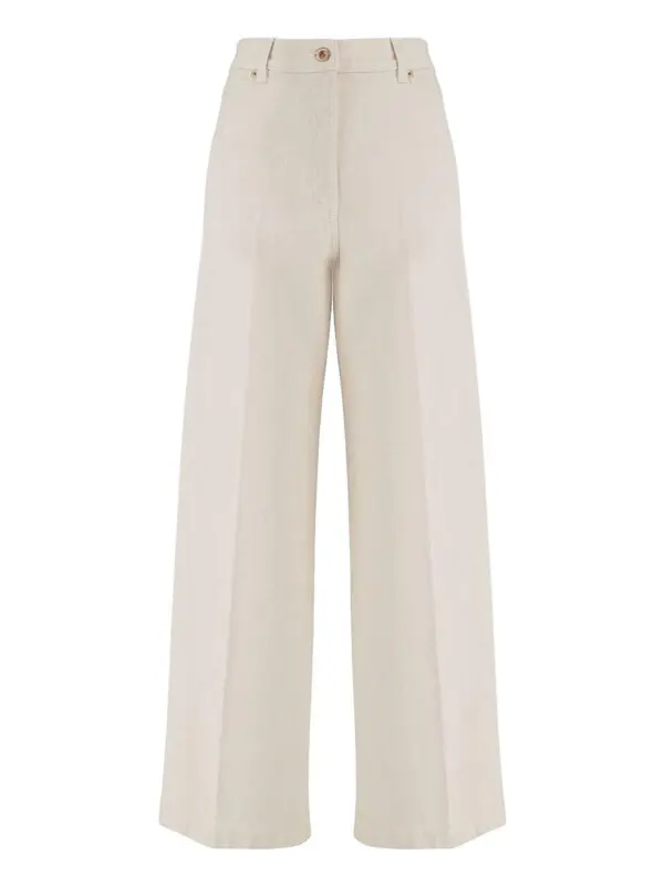 Aspesi Wide-leg Trousers - Beige