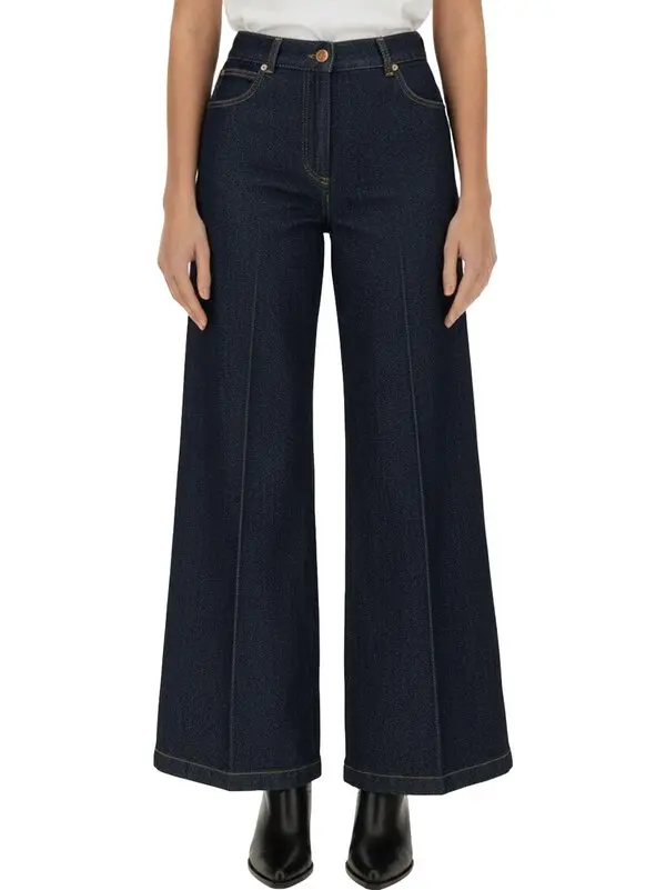 Aspesi Wide Leg Jeans - Denim