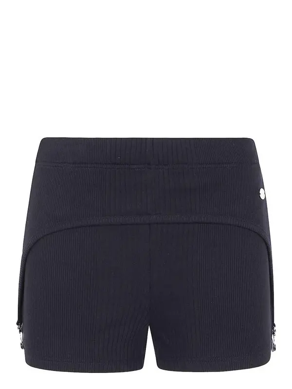 Jean Paul Gaultier Ribbed Shorts - Black