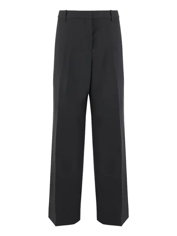 JIL SANDER Wide-leg Trousers - Black