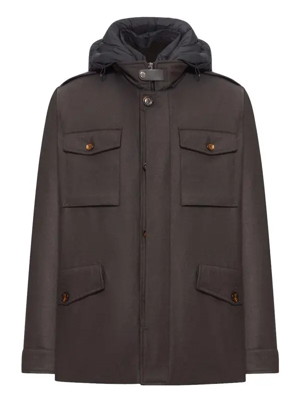 MOORER Coat - Brown